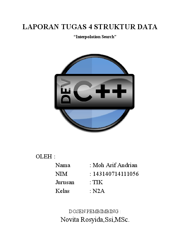 (DOC) Interpolation Search pada C++