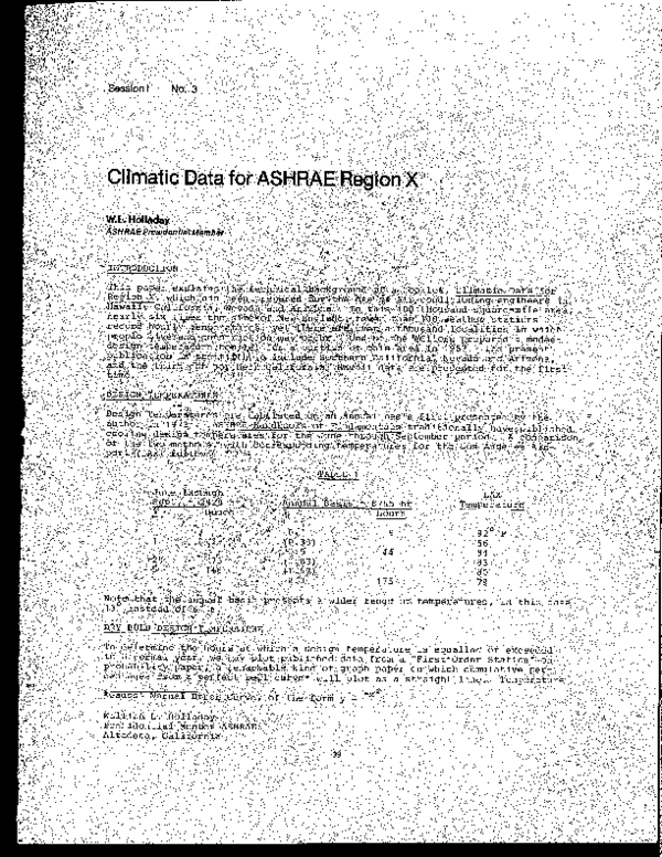 (PDF) Climatic Data for ASHRAE Region X