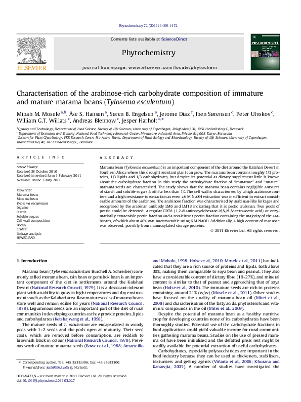 (PDF) Characterisation of the arabinose-rich carbohydrate composition ...