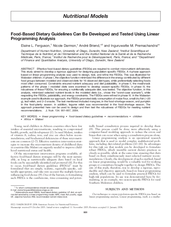 (PDF) Food-Based Dietary Guidelines Can Be Developed and Tested Using ...