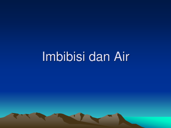 (PDF) Imbibisi dan Air | AGUS GURNING - Academia.edu
