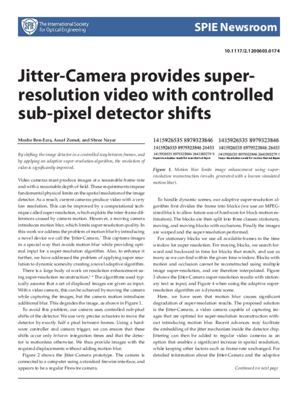 (PDF) Jitter-Camera provides super-resolution video with controlled sub ...