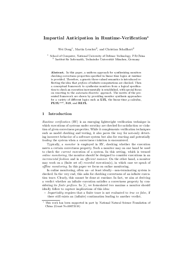 Pdf Efficient Parametric Runtime Verification With Deterministic String Rewriting Patrick 5530