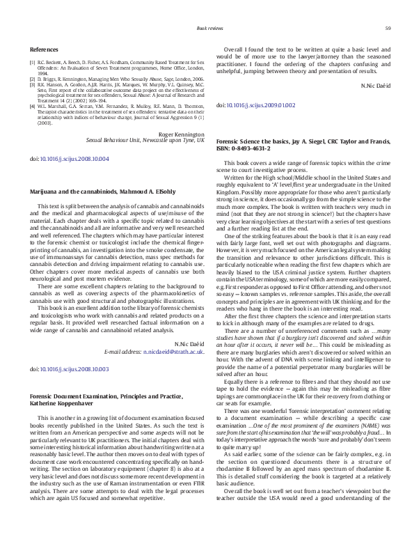 (PDF) Forensic Document Examination, Principles and Practice, Katherine ...