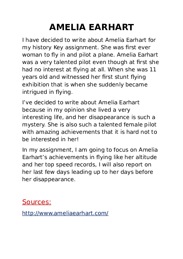 (DOC) Amelia Earhart