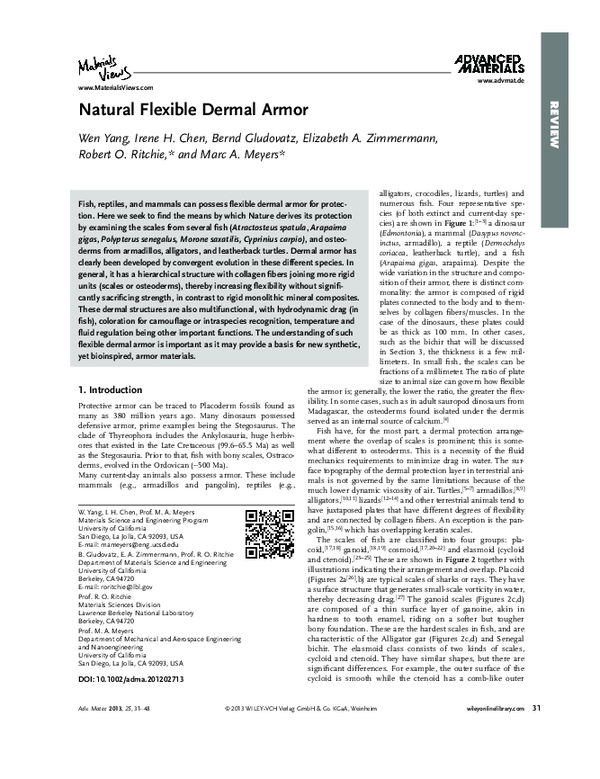 (PDF) Natural Flexible Dermal Armor