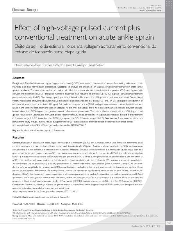 (PDF) Effect of high-voltage pulsed current plus conventional treatment ...