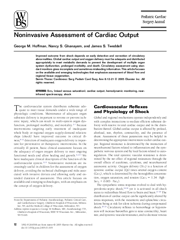 (PDF) Noninvasive assessment of cardiac output