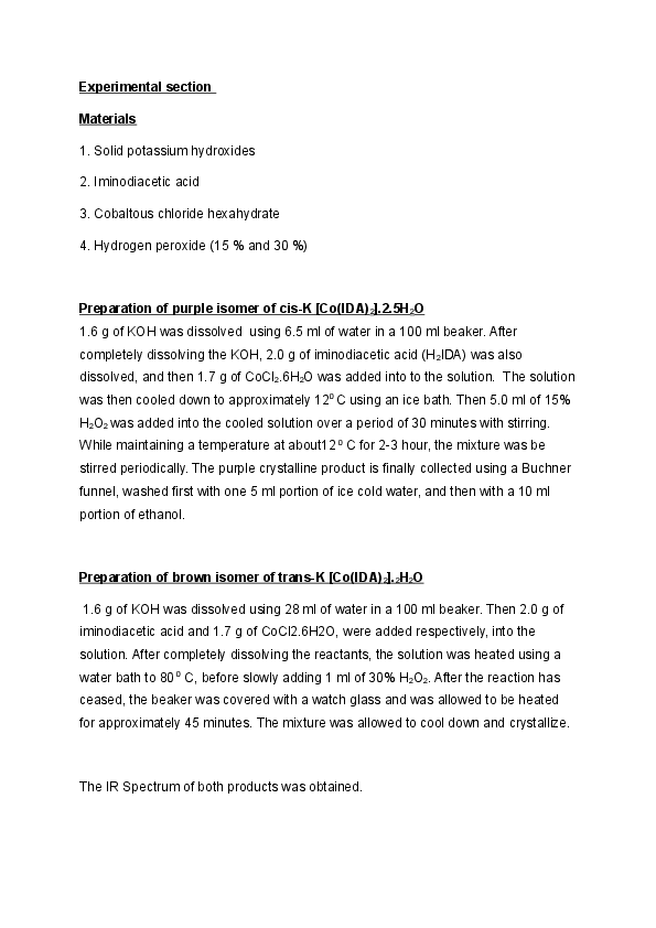 (DOC) Experimental section