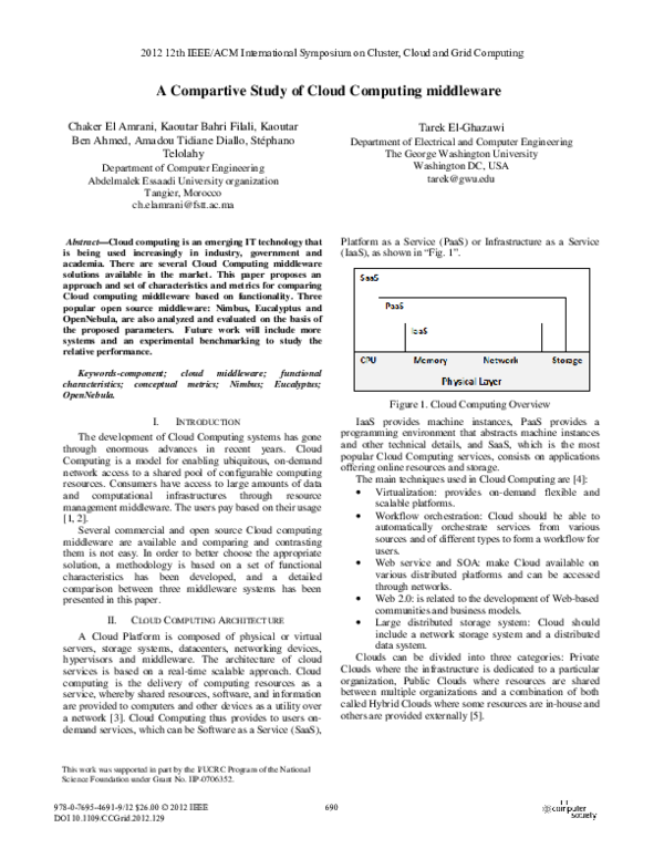 (PDF) A Compartive Study of Cloud Computing Middleware