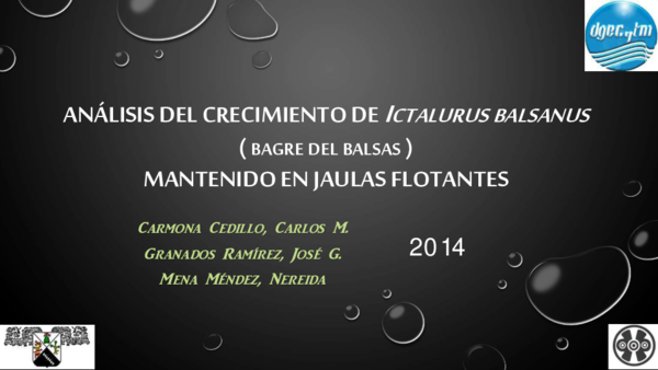 (PDF) Ponencia: ANÁLISIS DEL CRECIMIENTO DE ICTALURUS BALSANUS ( BAGRE ...