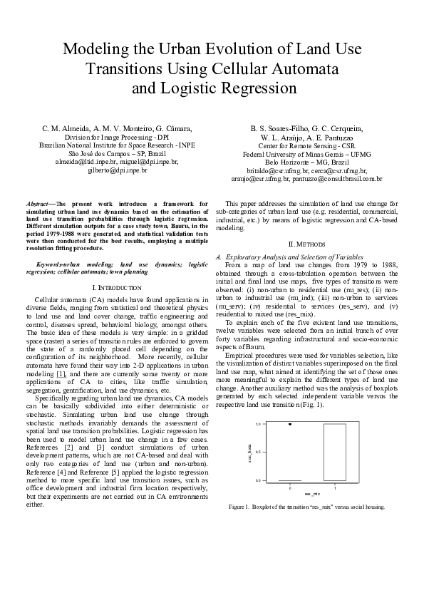 (PDF) Modeling the urban evolution of land use transitions using ...