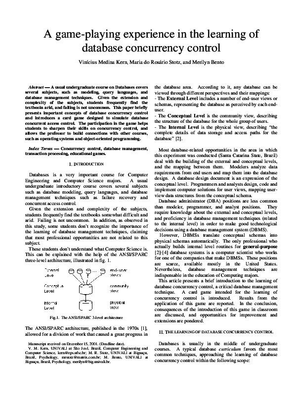concurrency control pdf