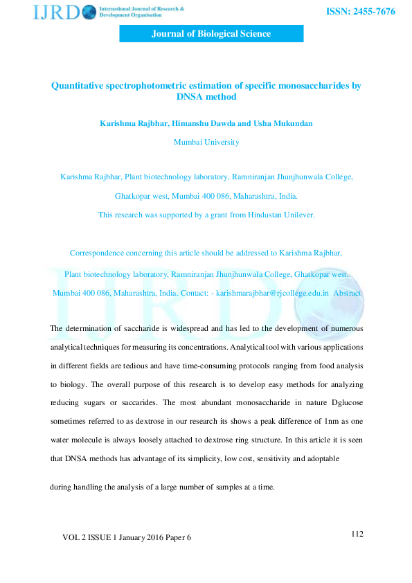 (PDF) Quantitative spectrophotometric estimation of specific ...