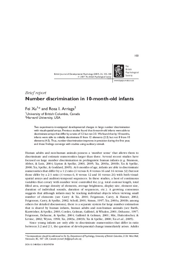 PDF Number Discrimination In 10 month old Infants Rosa I Arriaga pdf-number-discrimination-in-10-month-old-infants-rosa-i-arriaga