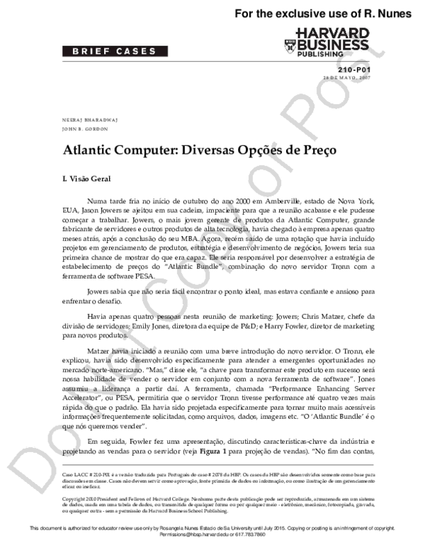 (PDF) Atlantic Computer Diversas Opcoes de Preco