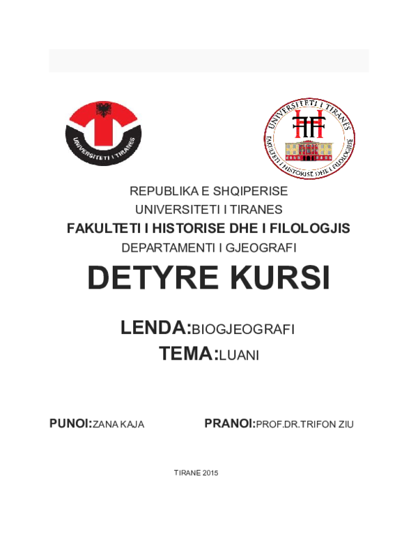 (DOC) FAKULTETI I HISTORISE DHE I FILOLOGJIS