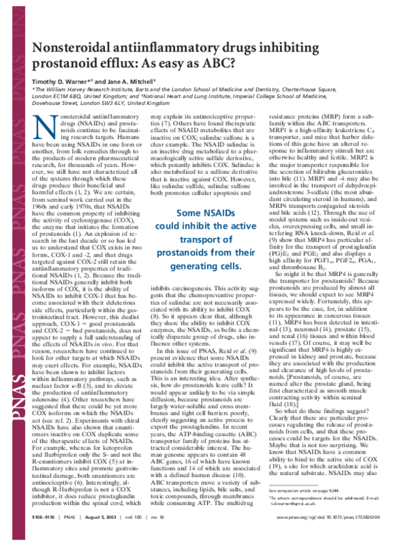 (PDF) Non-steroidal anti-inflammatory drugs (NSAIDs) in Alzheimer's ...