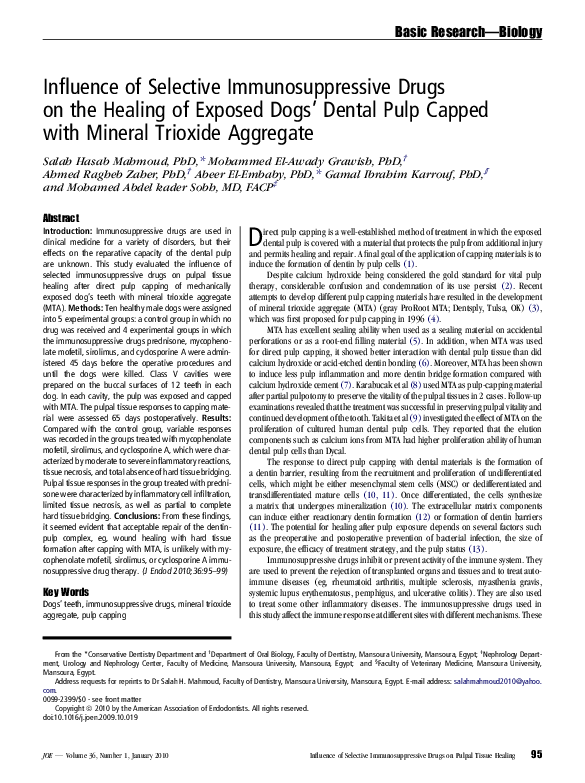 (PDF) Influence of Selective Immunosuppressive Drugs on the Healing of ...