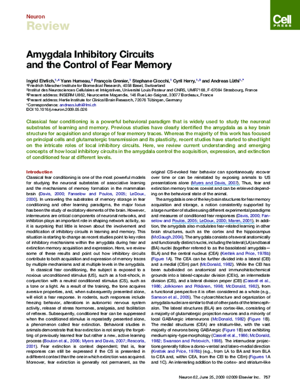 (PDF) The Physiology of Fear: Reconceptualizing the Role of the Central ...