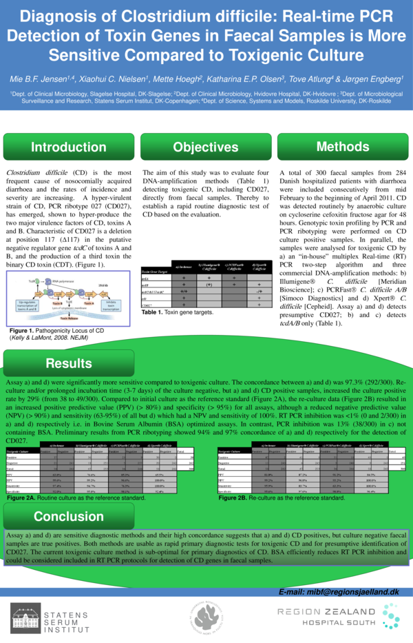 (PDF) Diagnosis of Clostridium difficile: real-time PCR detection of ...