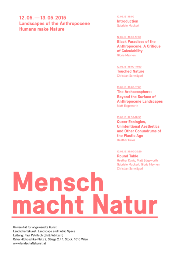 (PDF) Landscapes of the Anthropocene. Humans Make Nature, University of ...