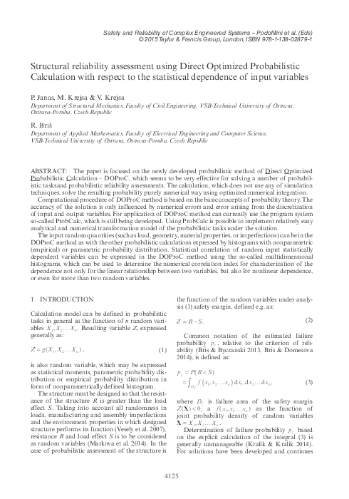 Pdf Structural Reliability Assessment Using Direct Optimized