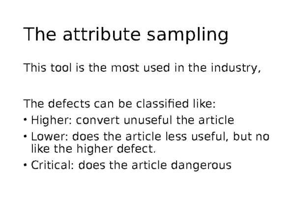 (PPT) The attribute sampling