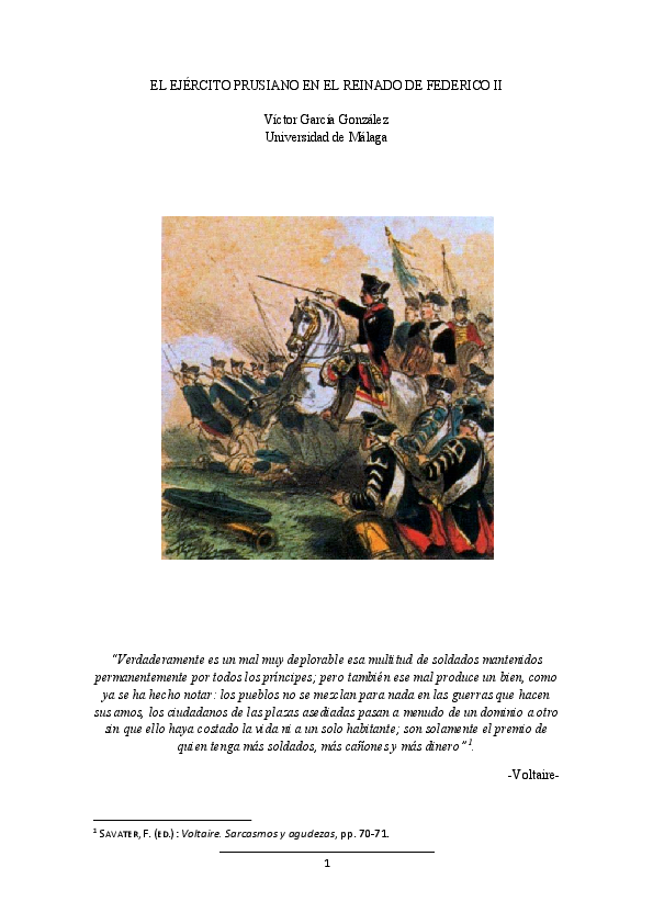 (PDF) El ejercito prusiano en el reinado de Federico II de Prusia.