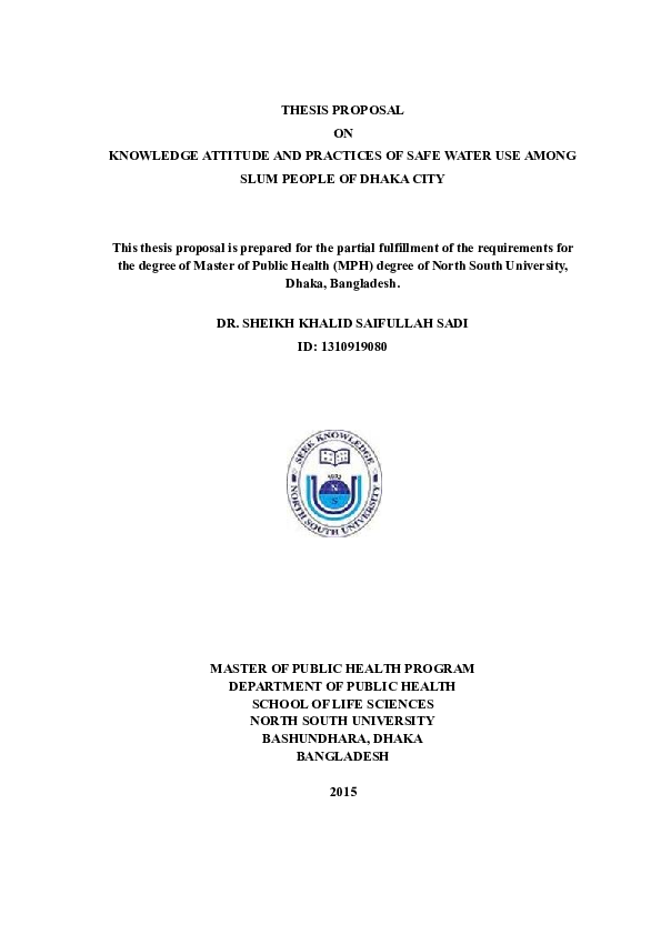 (DOC) Khalid MPH Thesis Proposal FINAL