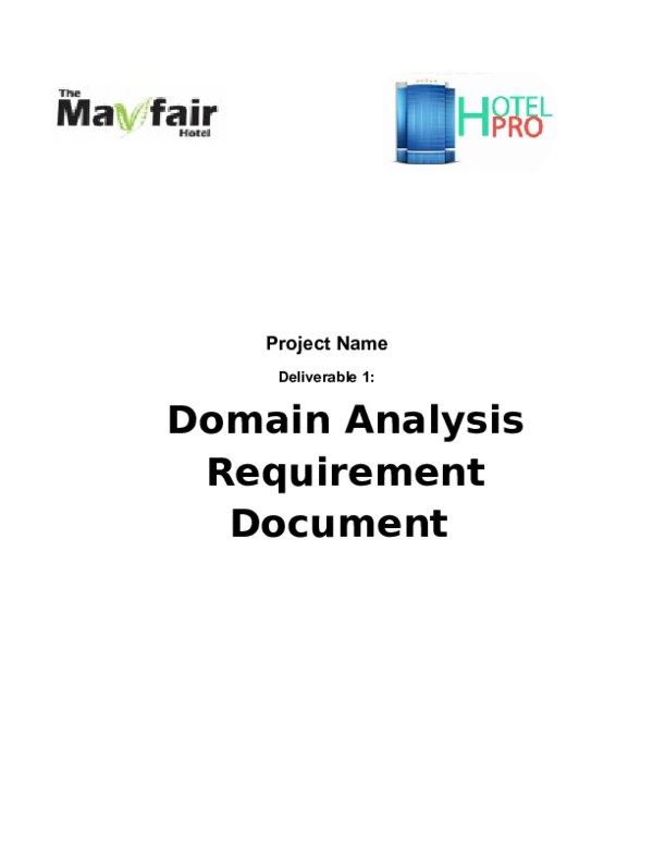 (DOC) Domain Analysis Requirement Document Domain Analysis Requirement ...