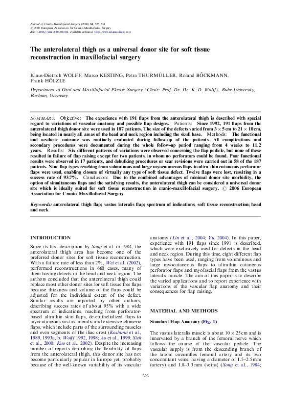 (PDF) The combined free partial vastus lateralis with anterolateral ...