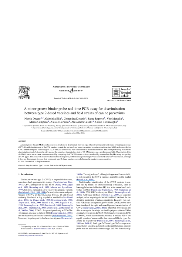 (PDF) A minor groove binder probe real-time PCR assay for ...