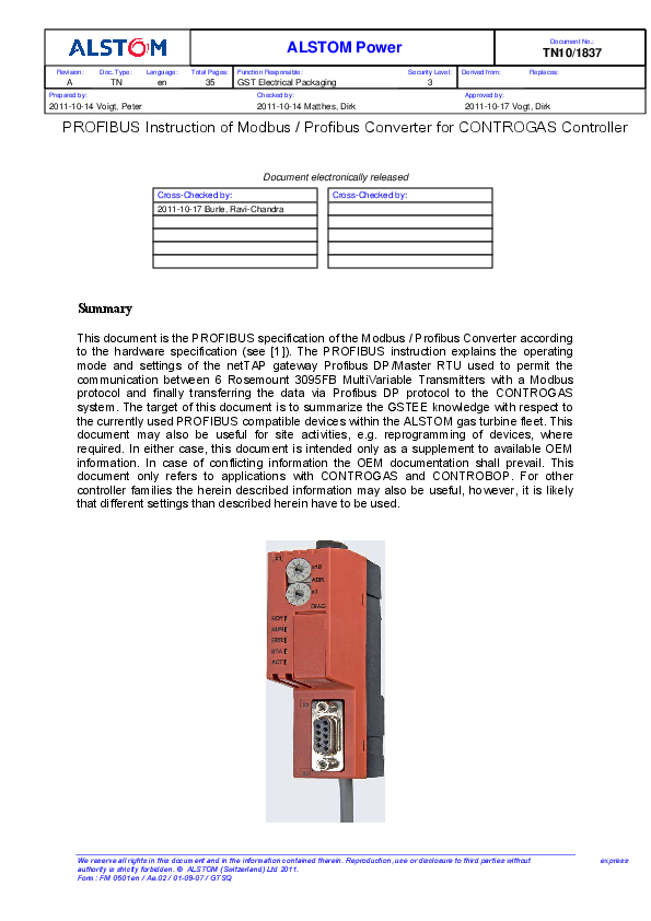 (PDF) TN10 1837 A PROFIBUS Instruction of Modbus Profibus Converter for ...