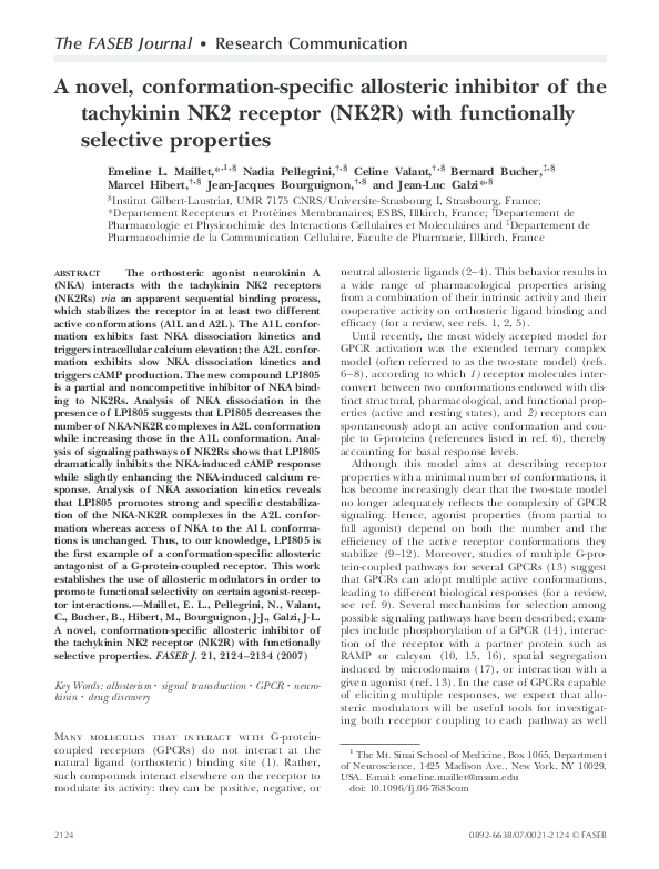 Pdf A Novel Conformation Specific Allosteric Inhibitor Of The