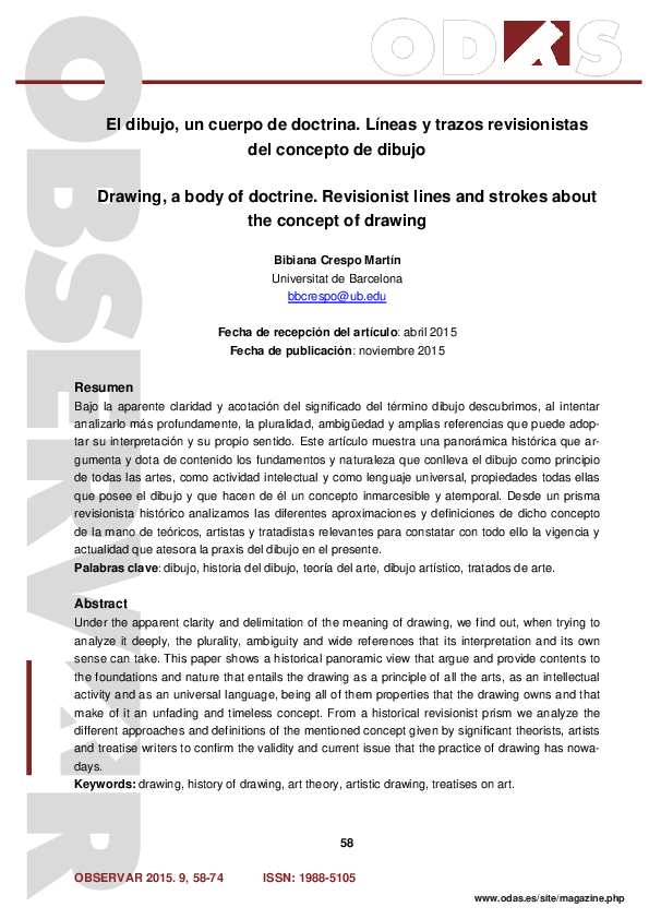 (PDF) El dibujo, un cuerpo de doctrina. Líneas y trazos revisionistas ...
