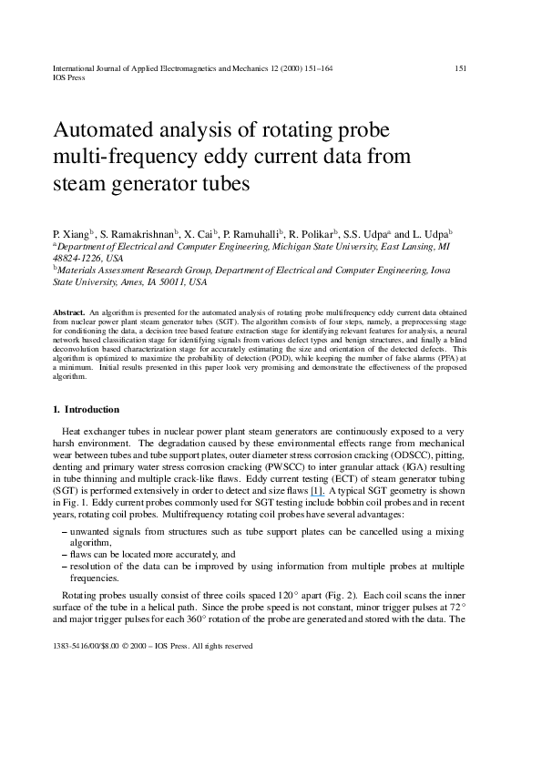 (PDF) Automated analysis of rotating probe multi-frequency eddy current ...