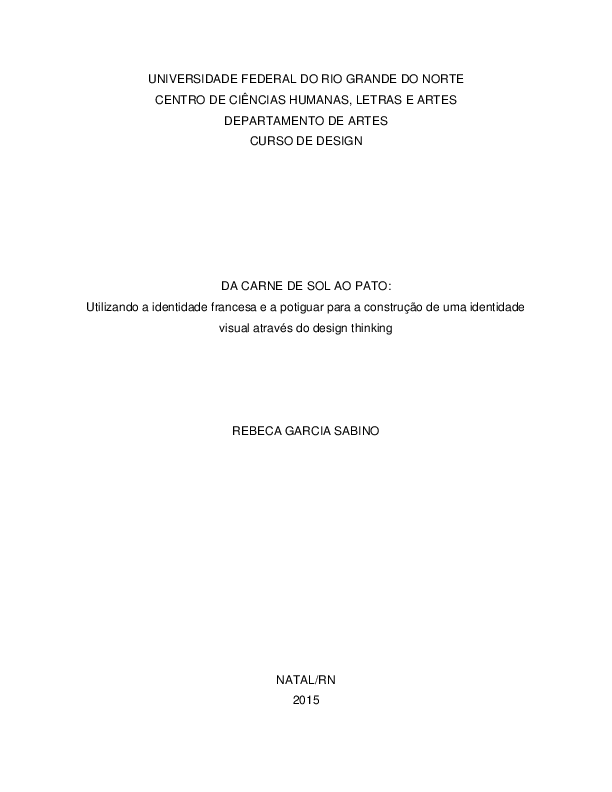 (PDF) TCC design UFRN- Utilizando a identidade francesa e a potiguar ...