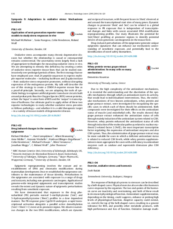 (PDF) Exercise, oxidative stress and hormesis | Zsolt Radak - Academia.edu