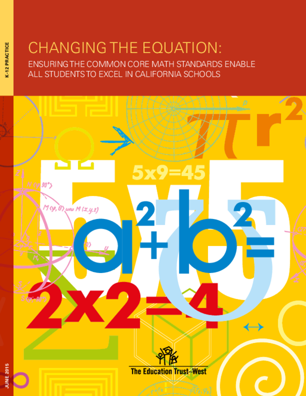 (PDF) Changing the Equation: Ensuring the Common Core Math Standards ...
