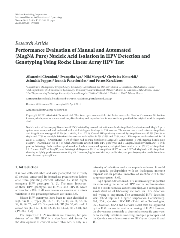 (PDF) Performance Evaluation of Manual and Automated (MagNA Pure ...