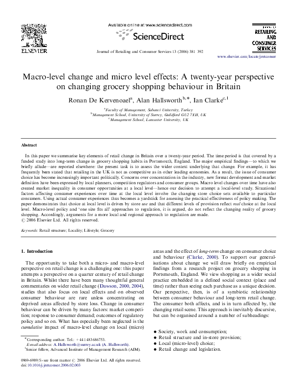 (PDF) Macro-level change and micro level effects: A twenty-year ...