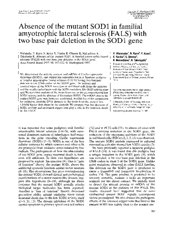 (PDF) Gene Therapy in Amyotrophic Lateral Sclerosis | Ton Fang ...