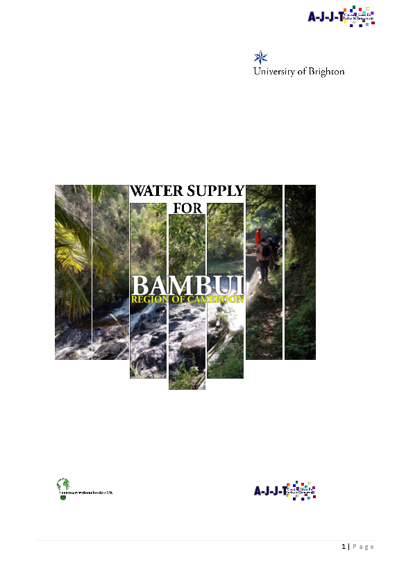 (PDF) WATER SUPPLY FOR BAMBUI AREA OF CAMEROON
