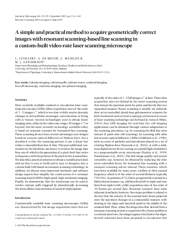 (PDF) A simple and practical method to acquire geometrically correct ...
