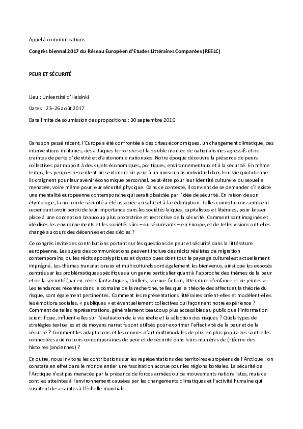 (PDF) ENCLS 2017 CFP francais