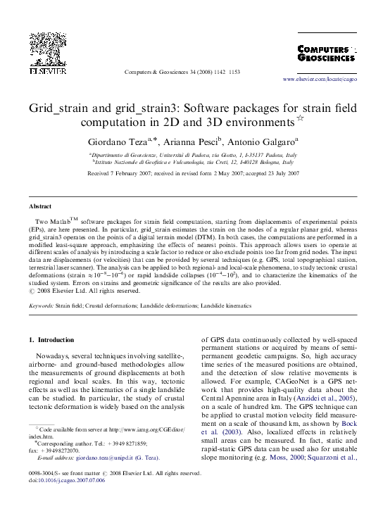 (PDF) Grid_strain and grid_strain3: Software packages for strain field ...
