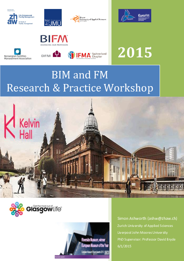 (PDF) BIM and FM: Research and Practice Workshop