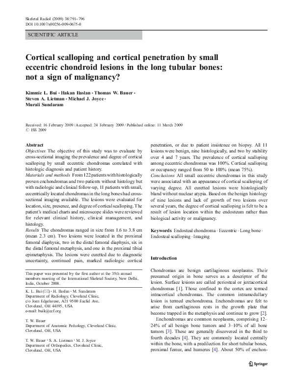 (PDF) Cortical scalloping and cortical penetration by small eccentric ...