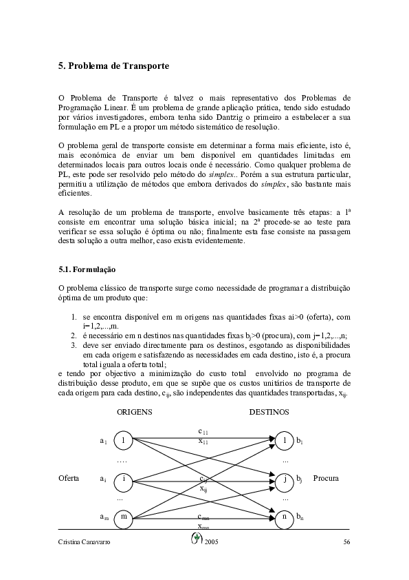 Pdf 5 Problema De Transporte